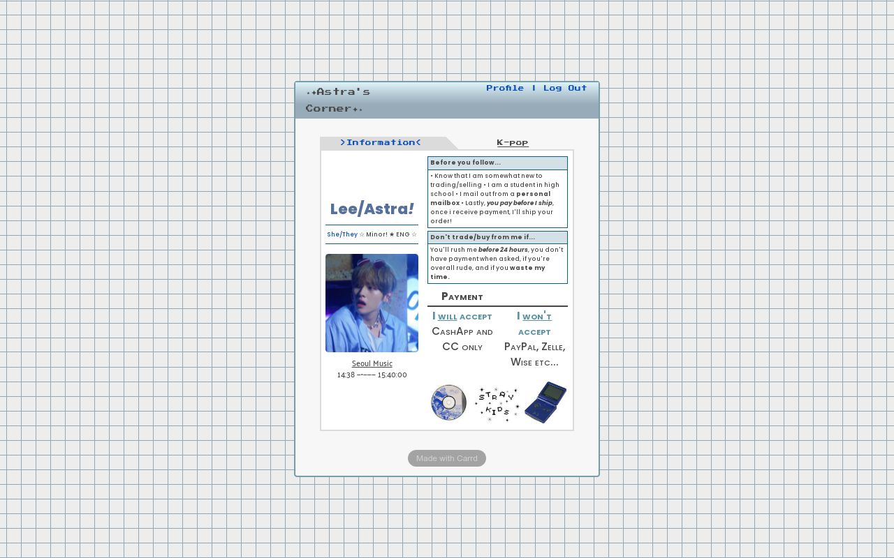 Astra's Info!